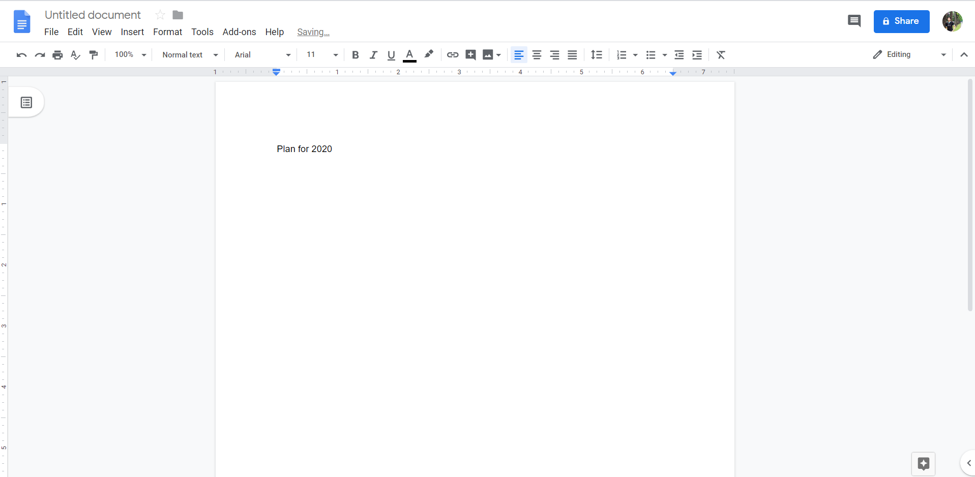 1 Click to Google Docs